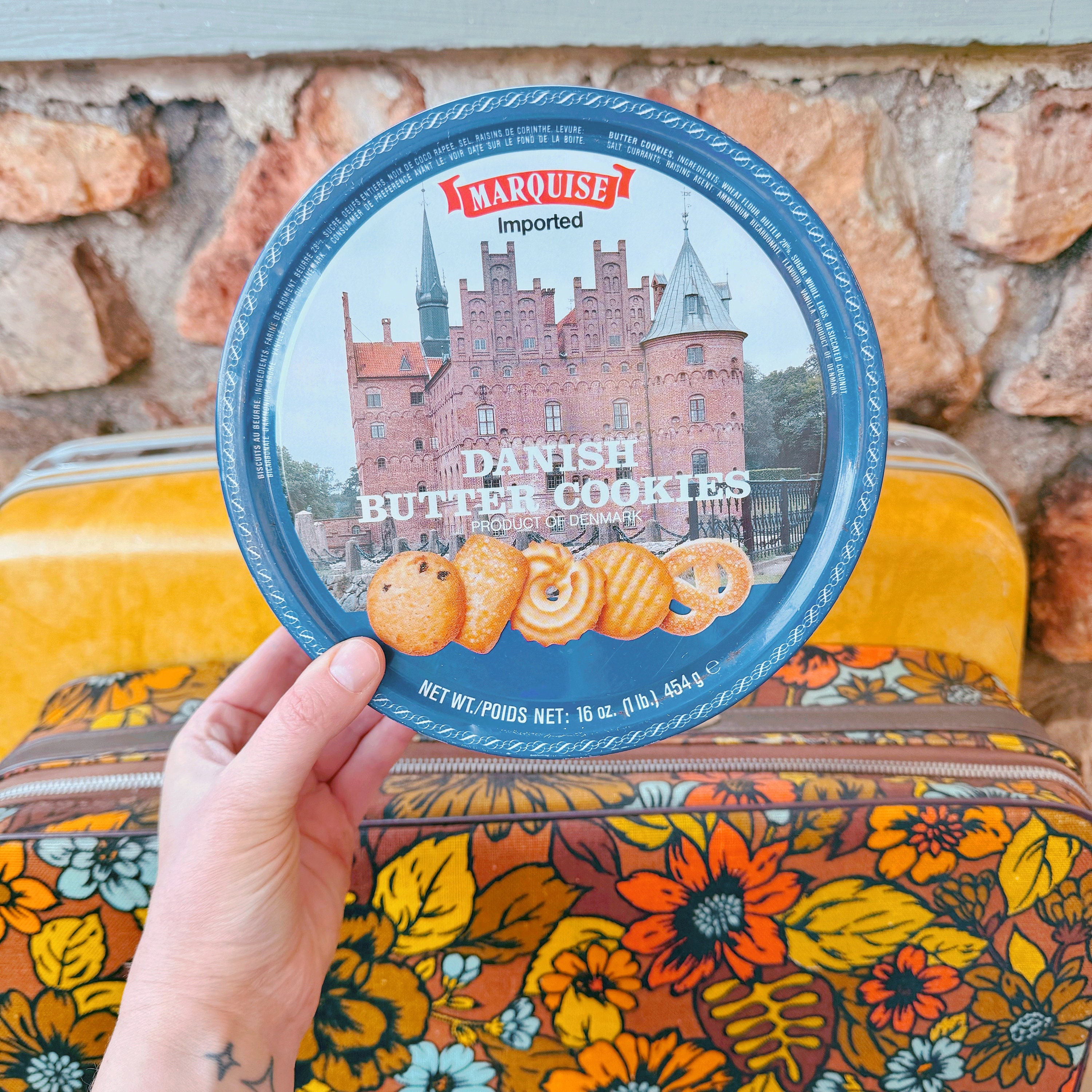 Vintage Danish Butter Cookie Metal Tin - Etsy