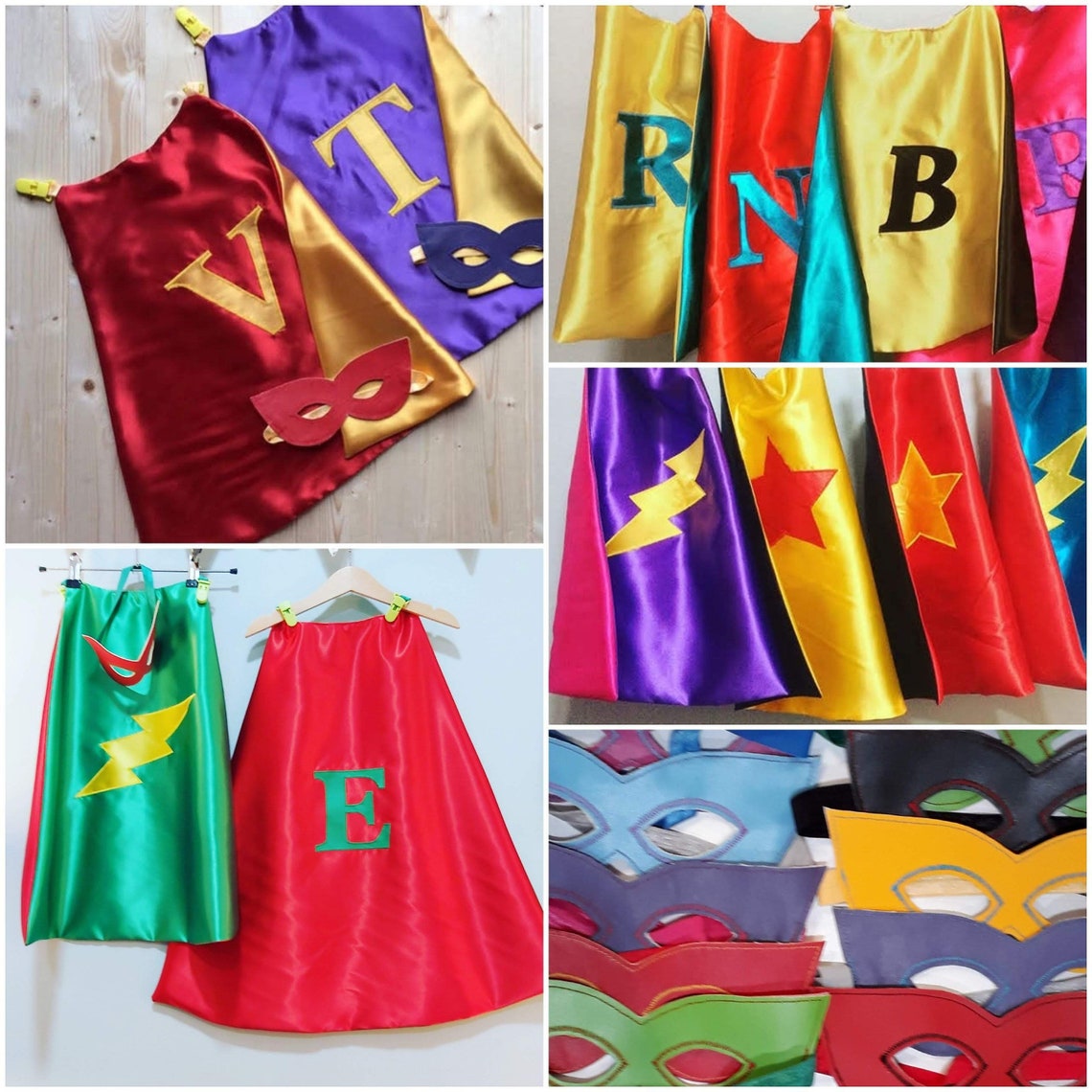 Crafty Pear Reversible Super Hero Cape. Can Be Personalised - Etsy