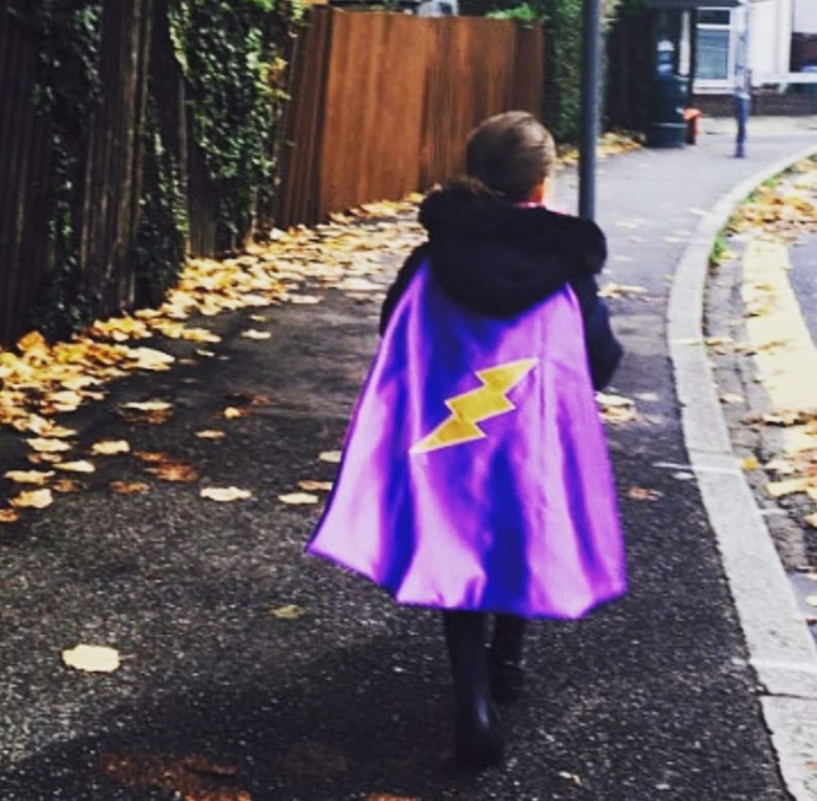 Crafty Pear Reversible Super Hero Cape. Can Be Personalised - Etsy
