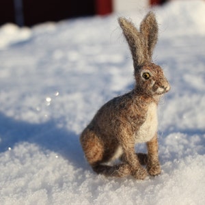 Needle Felted Hare Felt Soft Sculpture Hare Art - Etsy UK