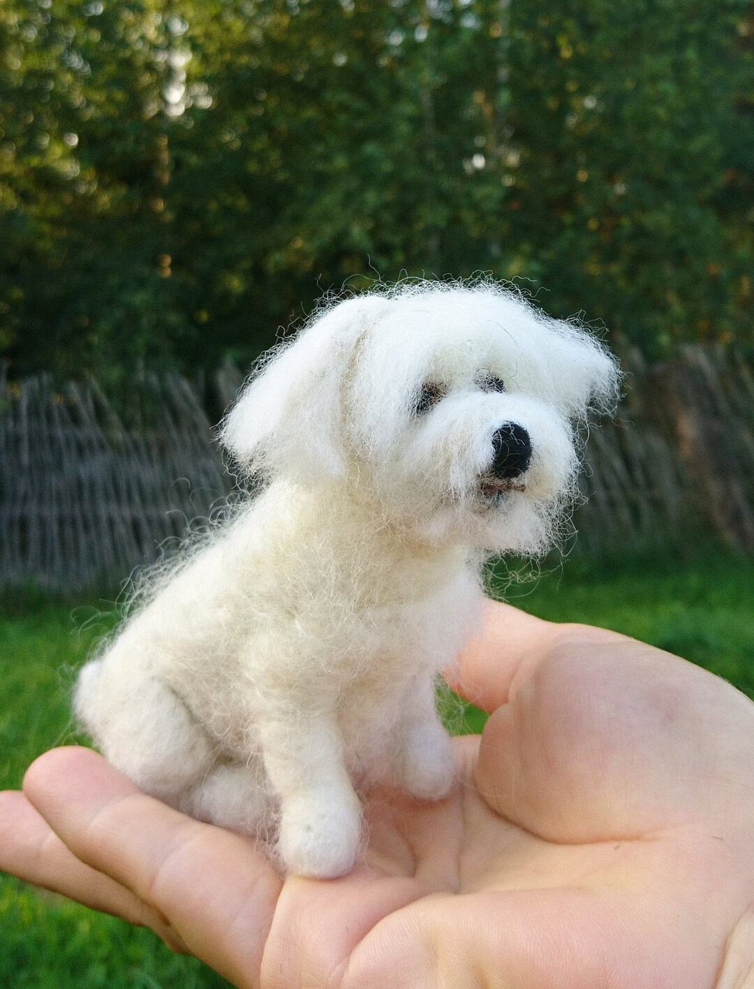 Custom Needle Felted Dog Sculpture: Handmade Pet Portrait Replica - Etsy