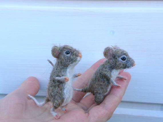 Needle Felted Mouse Miniature Soft Sculpture - Etsy
