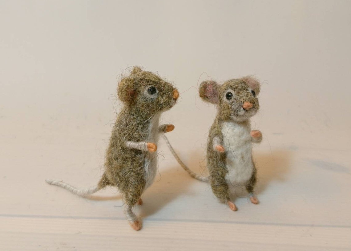 Needle Felted Mouse Miniature Soft Sculpture - Etsy
