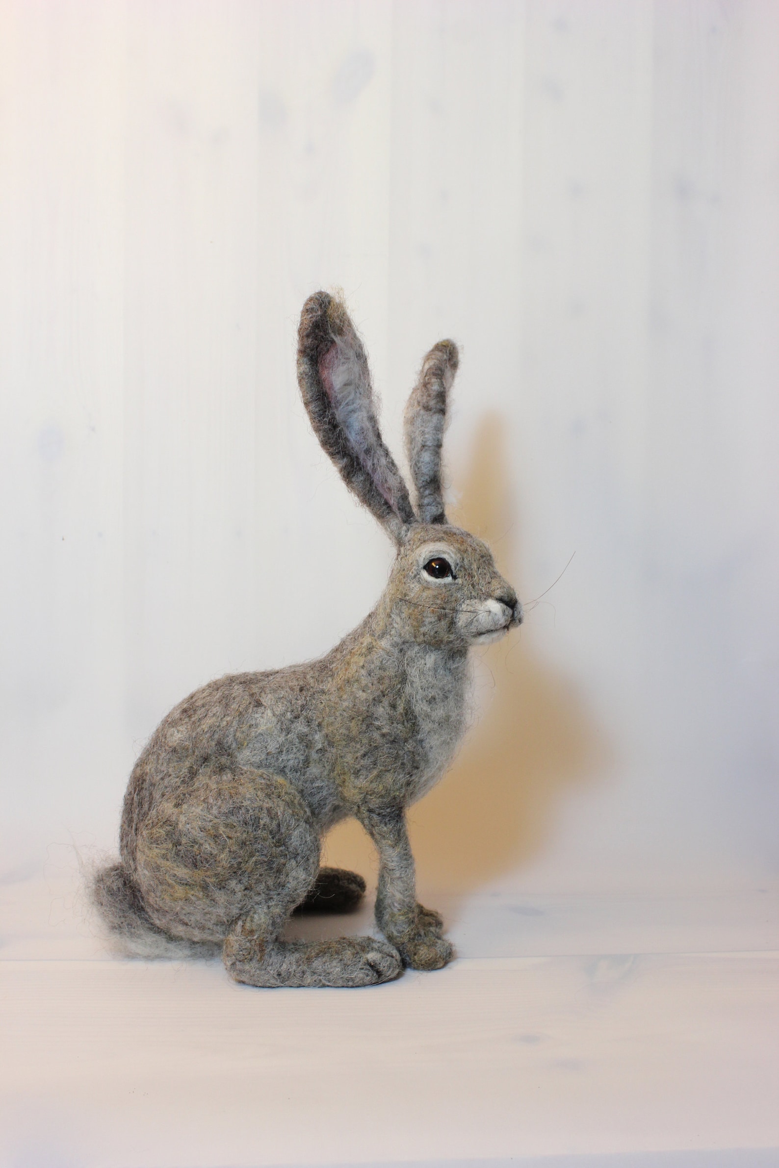Needle Felted Hare Soft Sculpture Woodland Animals Made by | Etsy UK