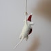 Needle Felted Mouse Ornament-christmas Mouse-handmade-hanging-mouse ...