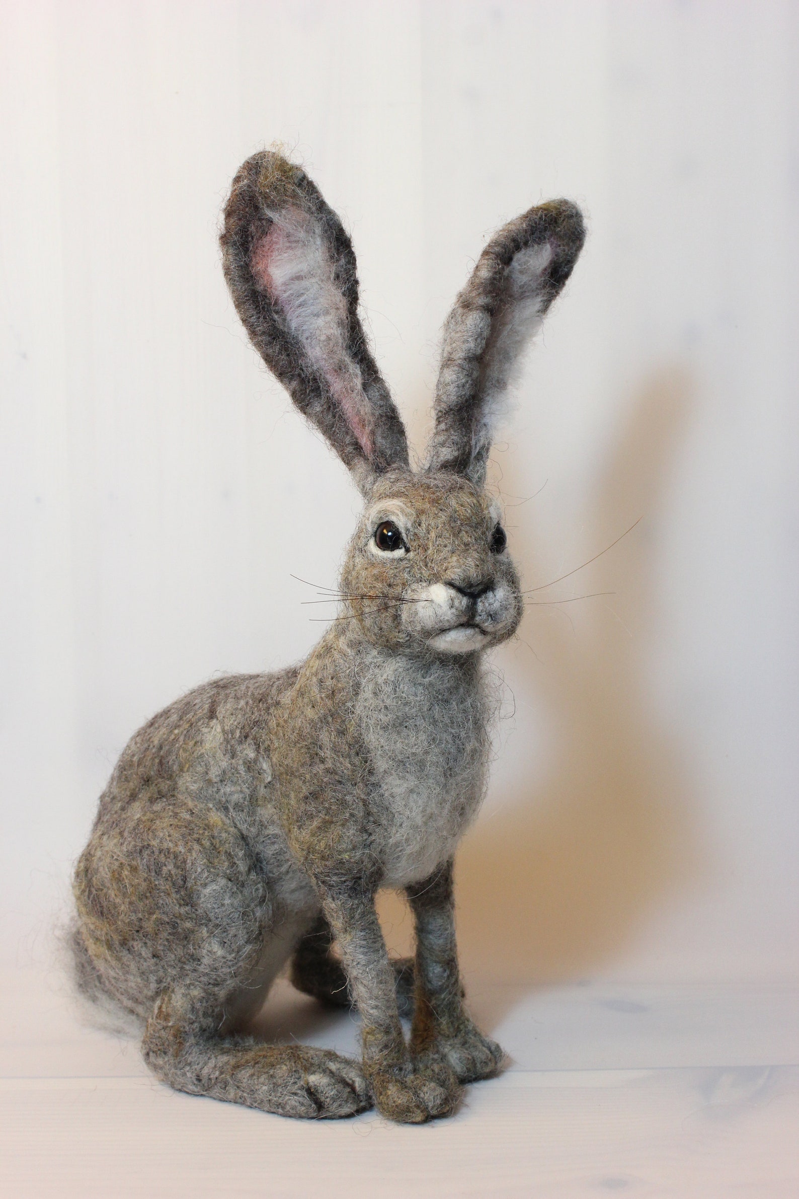 Needle Felted Hare, Soft Sculpture, Woodland Animals Made by ...