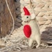 Needle Felted Mouse Ornament-christmas Mouse-handmade-hanging-mouse ...