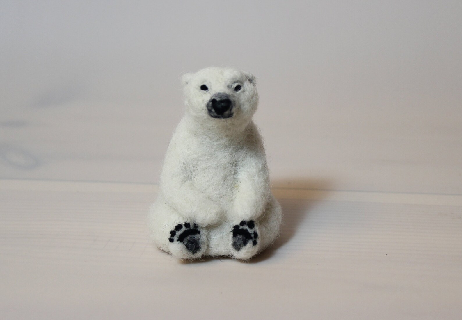 Needle Felted Bear Miniature Miniature Soft Sculpture Ideal - Etsy