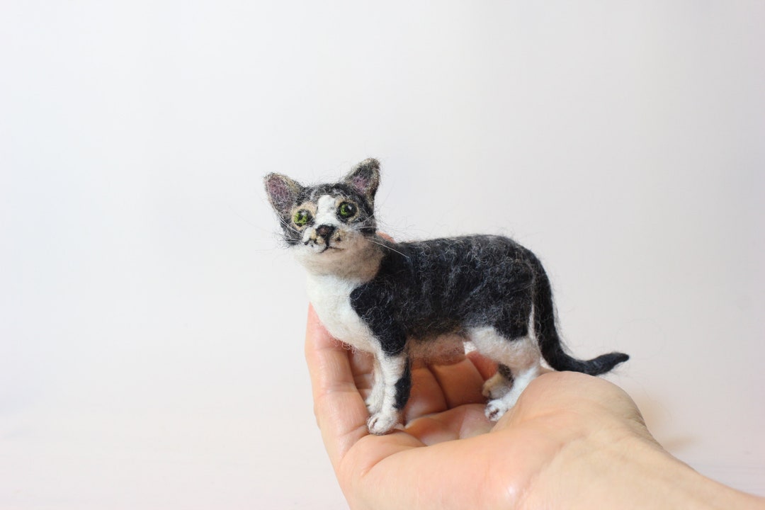 Felted Custom Cat, Custom Pet Portrait Sculpture, Replica, All Cats ...