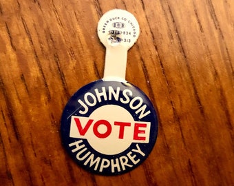 Vintage 1964 LBJ Presidential Campaign Lapel Tab/ lbj | Etsy