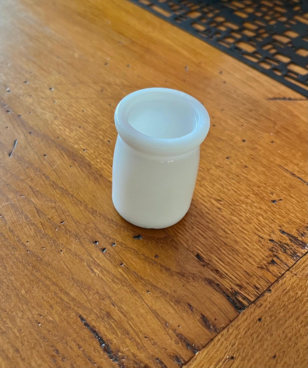Vintage Milk Glass Restaurant Individual Mini Creamer Bottle/ Anchor ...