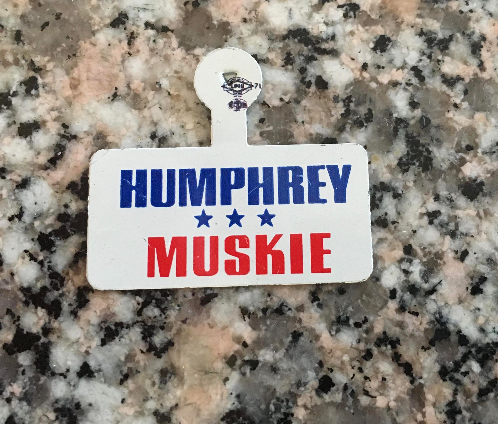 Vintage Humphrey Muskie Lapel Tab/ 1968 Election/ Hubert - Etsy