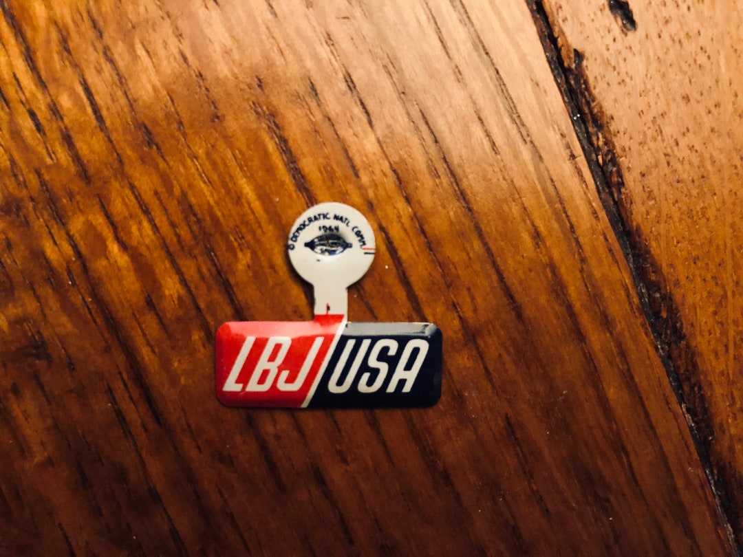 Vintage 1964 LBJ Presidential Campaign Lapel Tab/ "lbj Usa ...