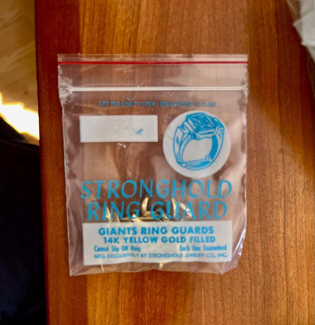 Stronghold Ring Guards/ "giants" Size Yellow Gold Filled/ Vintage 1970s ...