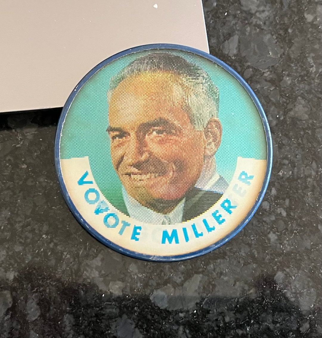 Vintage 1964 Goldwater Miller Flashing Campaign Button/ Vari-vue Button ...