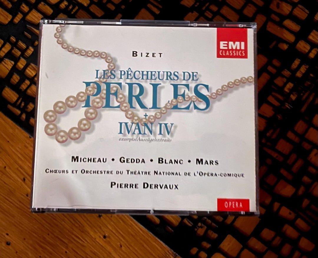 Opera -bizet: the Pearl Fishers/ Les Pecheurs De Perles/ Nicolai Gedda ...