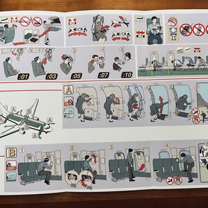 Vintage Airlines Safety Card/ 737-800 Safety Card/ Vintage Continental ...