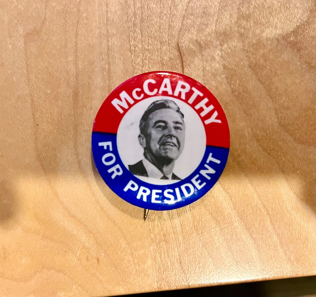 Vintage 1968 Mccarthy Campaign Button/ "mccarthy for President"/ 1968 ...
