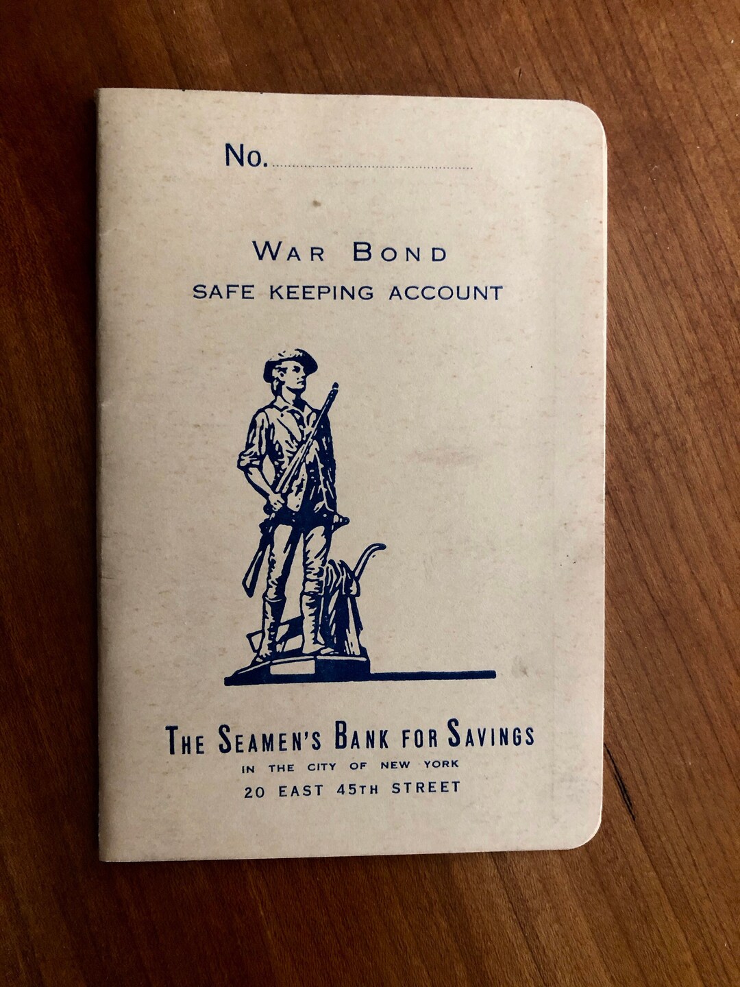 Vintage War Bond Safe Keeping Account/ WW II War Bonds Bank Savings ...