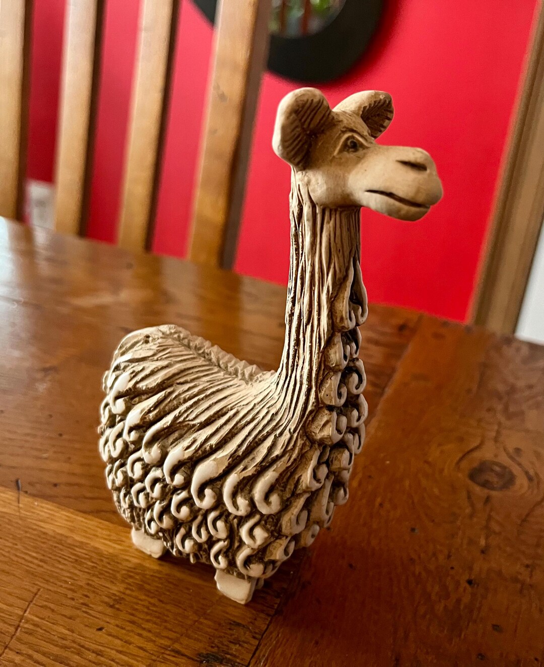 Vintage Artesania Rinconada Llama/ 1980s Vintage Ceramic Llama Figurine ...