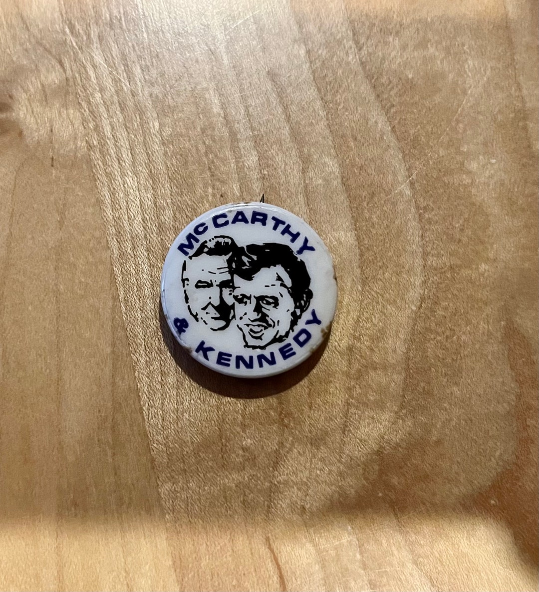 Vintage 1972 Mccarthy Campaign Button/ "mccarthy & Kennedy"/ 1972 ...