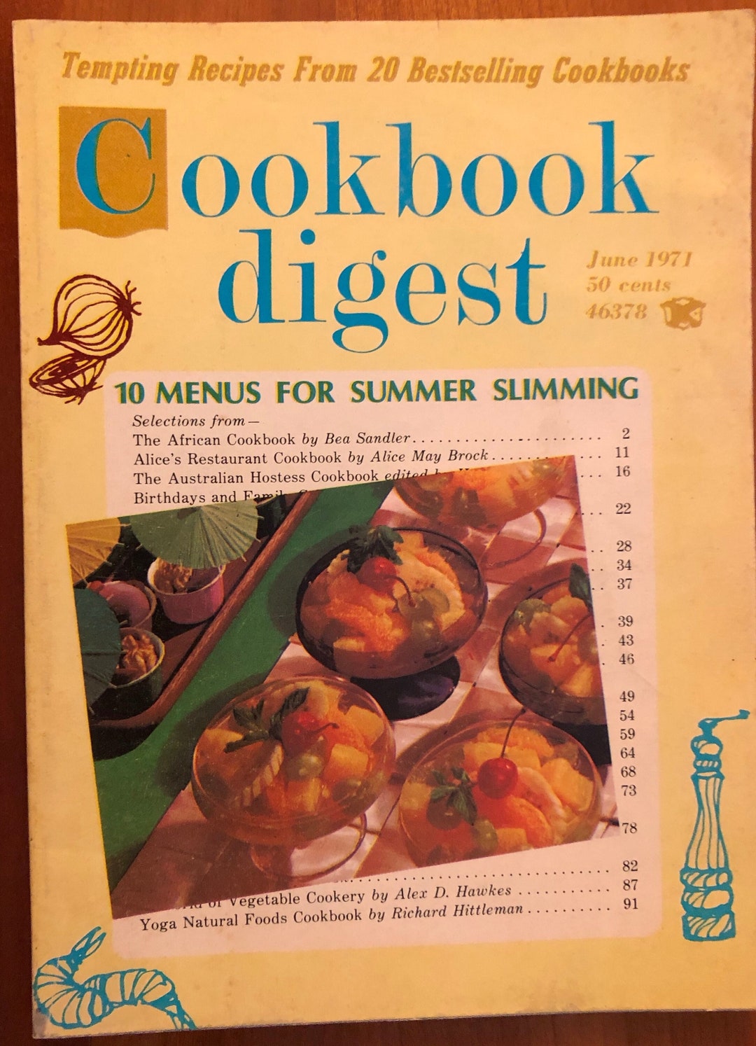 Vintage 1970s Cooking Magazine: Cookbook Digest/ June 1971 Edition - Etsy