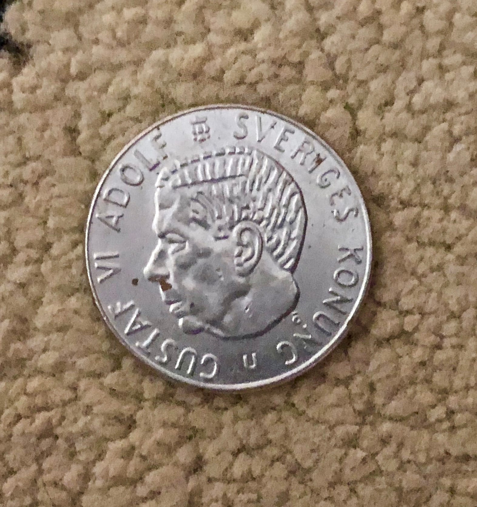 1973 Sueco 1 Krona Moneda / Vintage Moneda Sueca / Monedas | Etsy