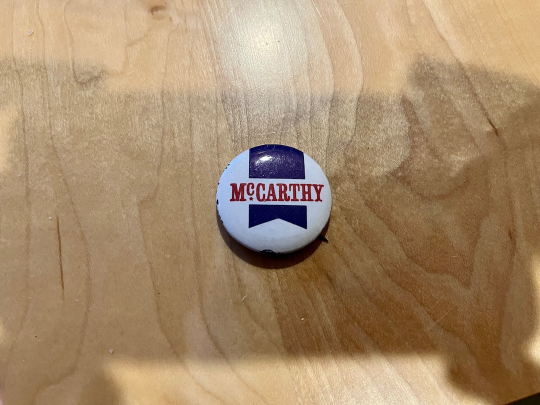 Vintage 1968 Mccarthy Campaign Button/ "mccarthy"/ 1968 Democratic ...