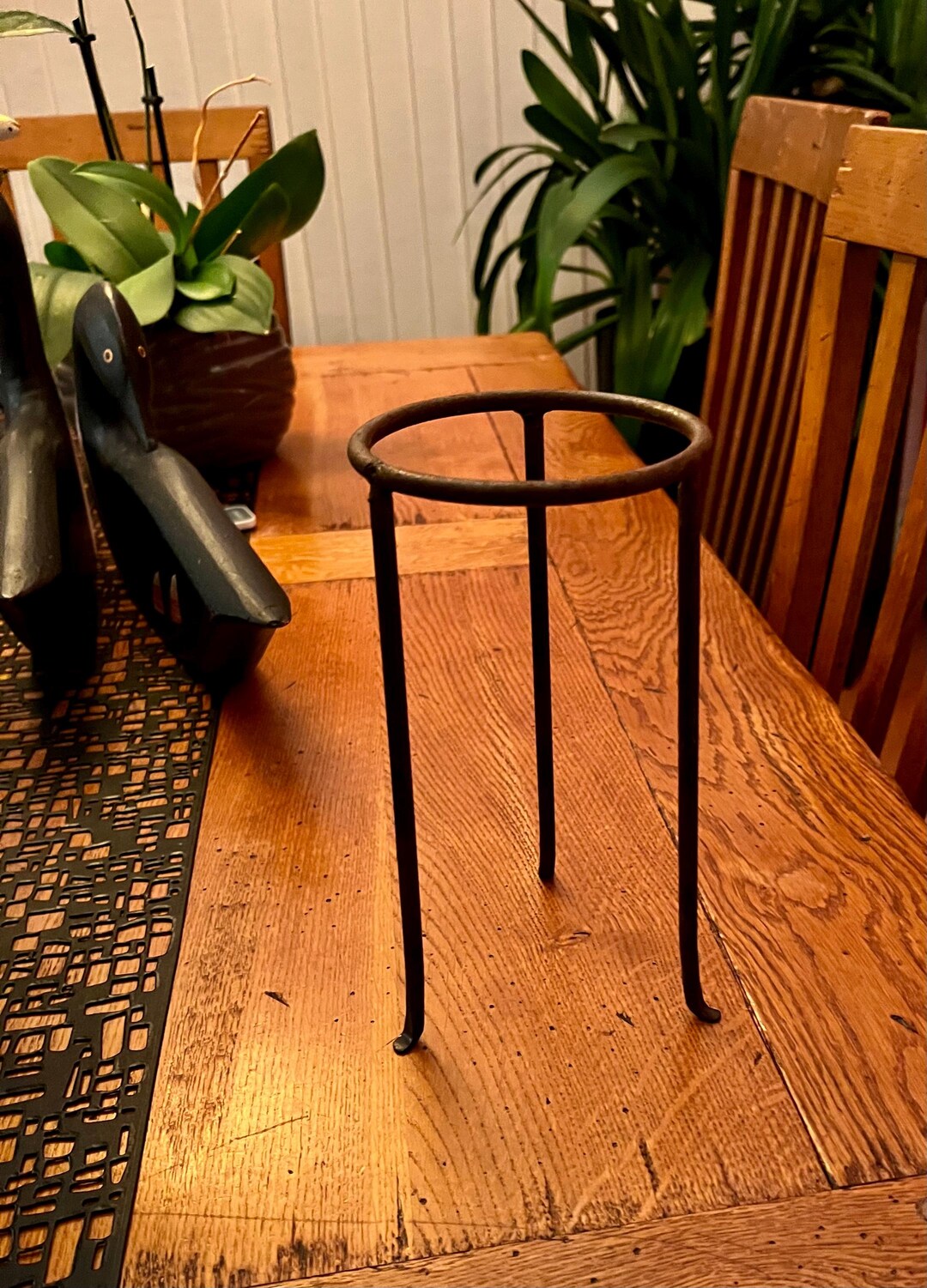 Vintage Cast Iron Laboratory Tripod Stand/ 1960s Cast Iron Lab Tripod ...