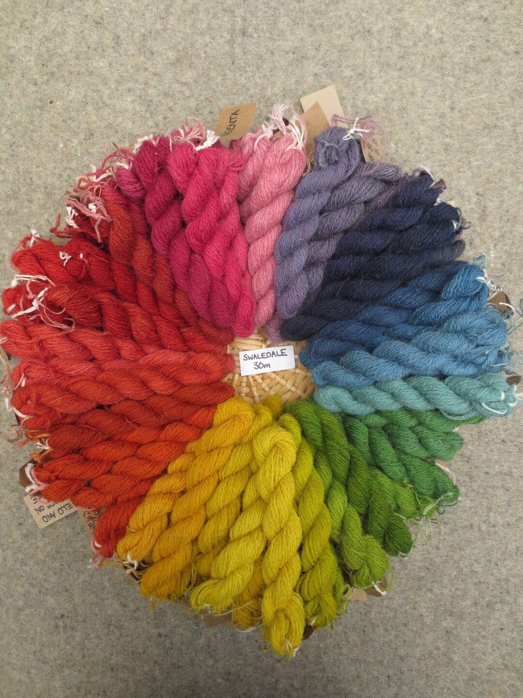 Base 2C Naturally Dyed Swaledale Wool Yarn fine 2 Ply in - Etsy Ireland