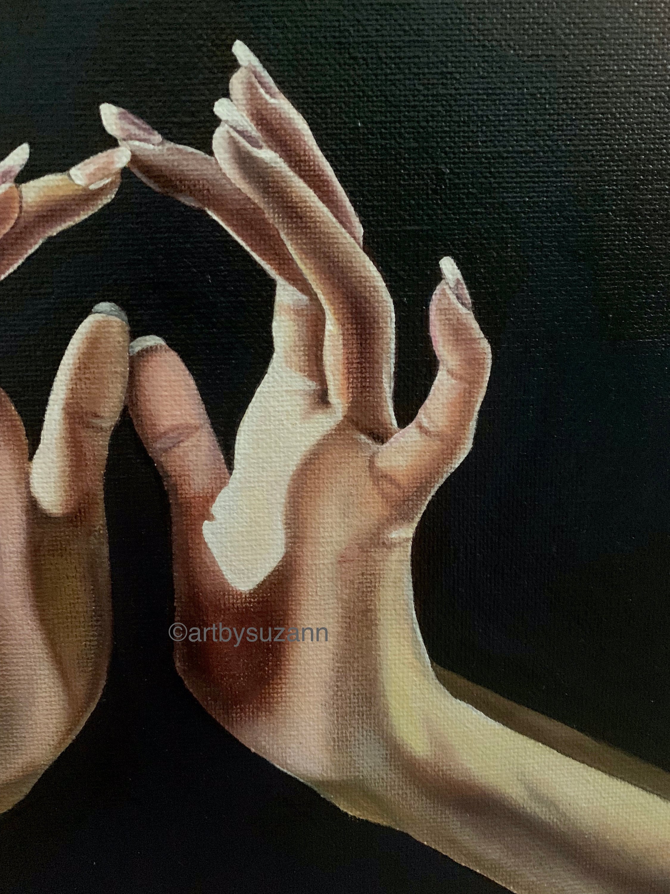 Hands Fine Art Print | Hands and Light Painting | Hands Study | Figure ...