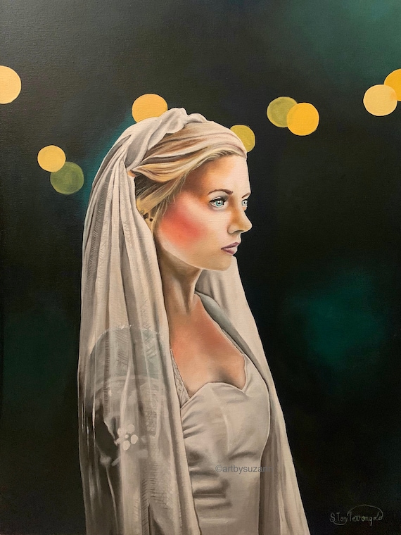 Bride Portrait Painting
