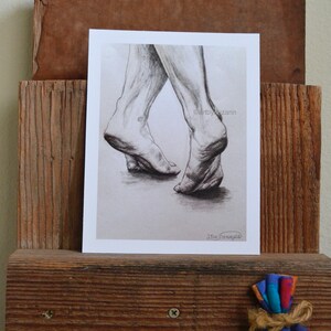 Dancing Feet Art Print | Figure Drawing Art Print | Dancer Art ...