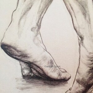 Instant Download Dancing Feet Art | Printable Dance Drawing | Ballet ...