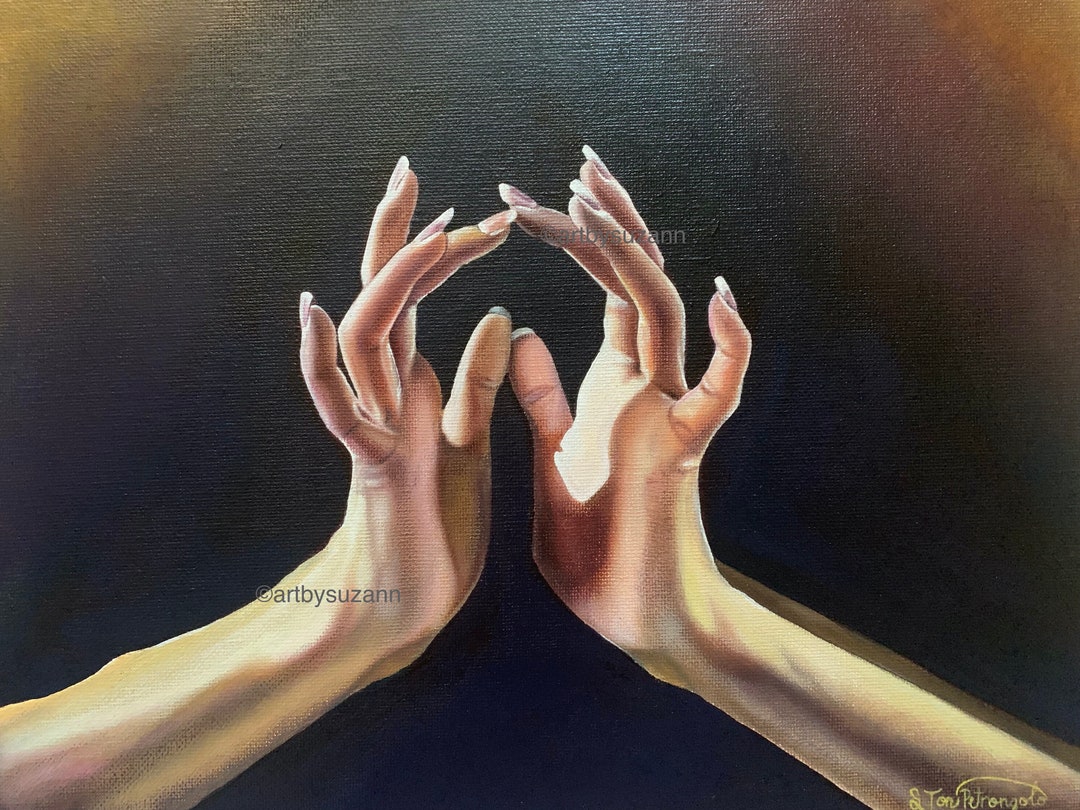 Hands Fine Art Print | Hands and Light Painting | Hands Study | Figure ...