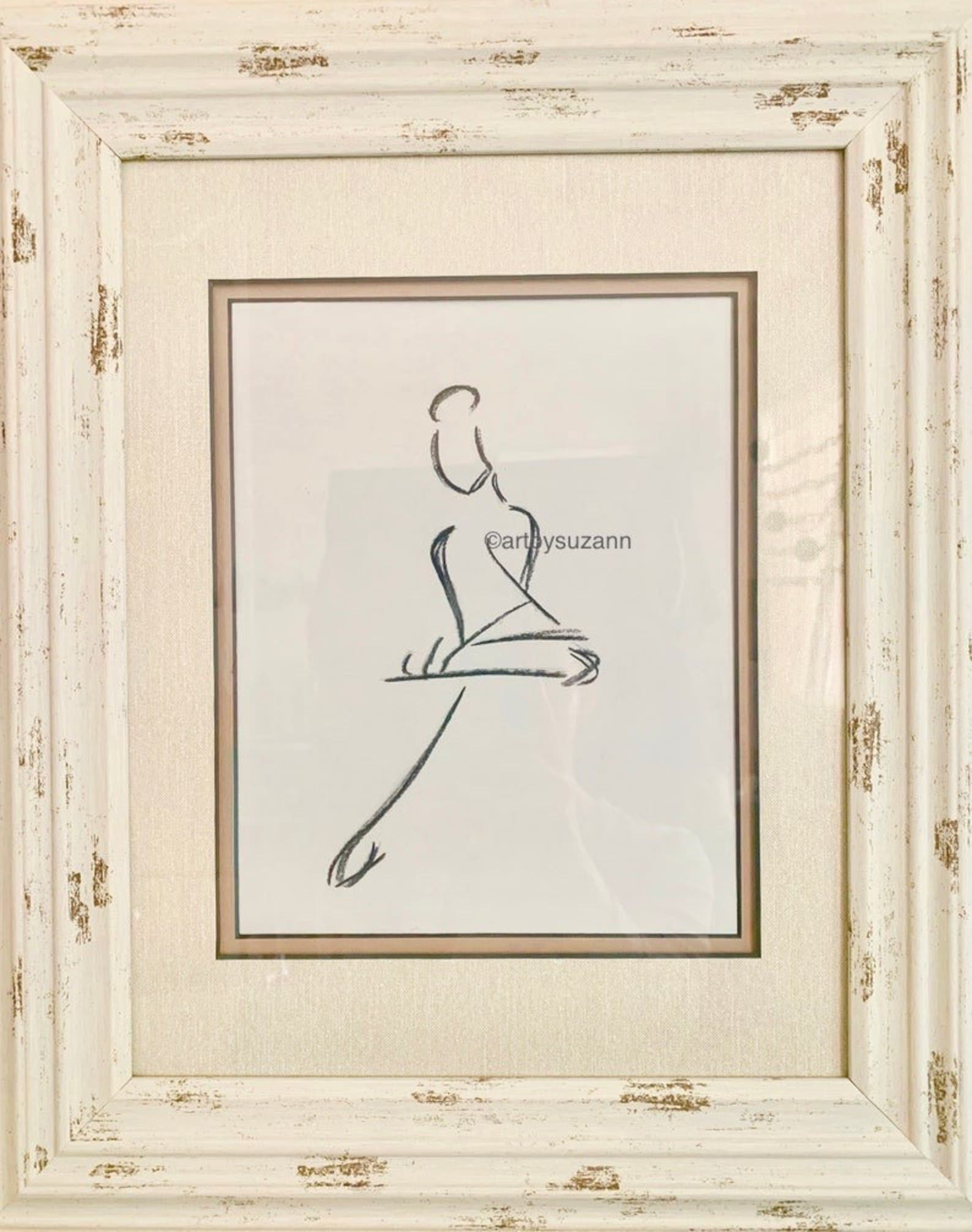 Original Sitting Dancer Charcoal Sketch Original Drawing - Etsy