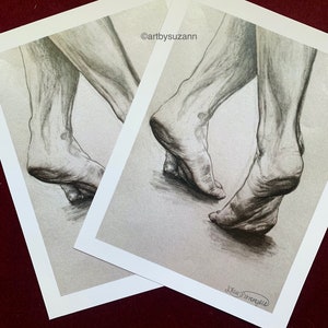 Dancing Feet Art Print | Figure Drawing Art Print | Dancer Art ...