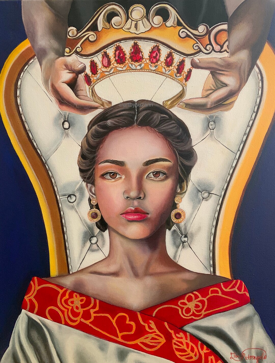 Coronation Fine Art Print | Queen Crowning | Royalty Art | Regency ...