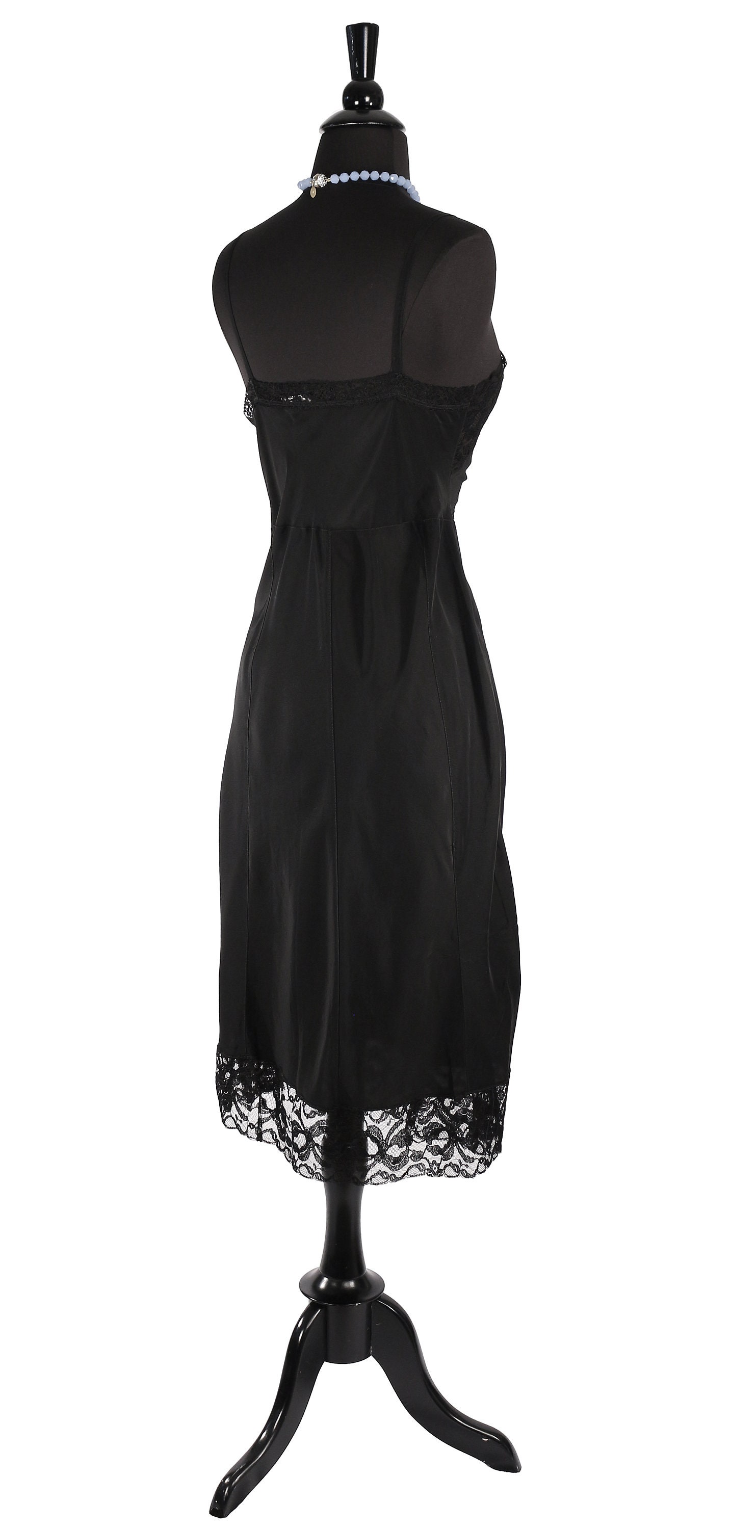 1940's Black Vintage Full Slip Bias Cut Rayon Sheer - Etsy