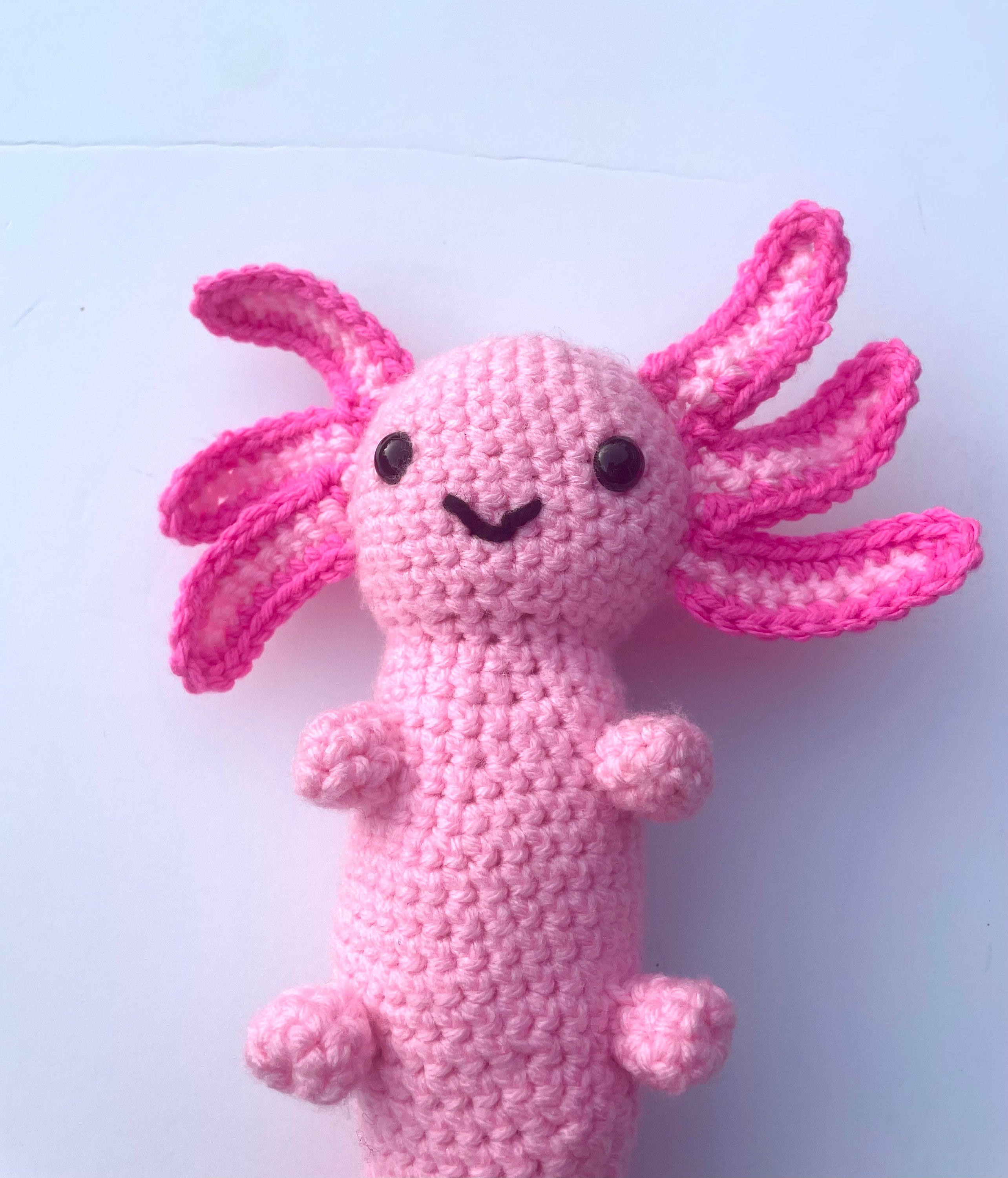 Crochet Axolotl, Axolotl Plush, Pink Axolotl, Knit Axolotl, Axolotl Toy ...