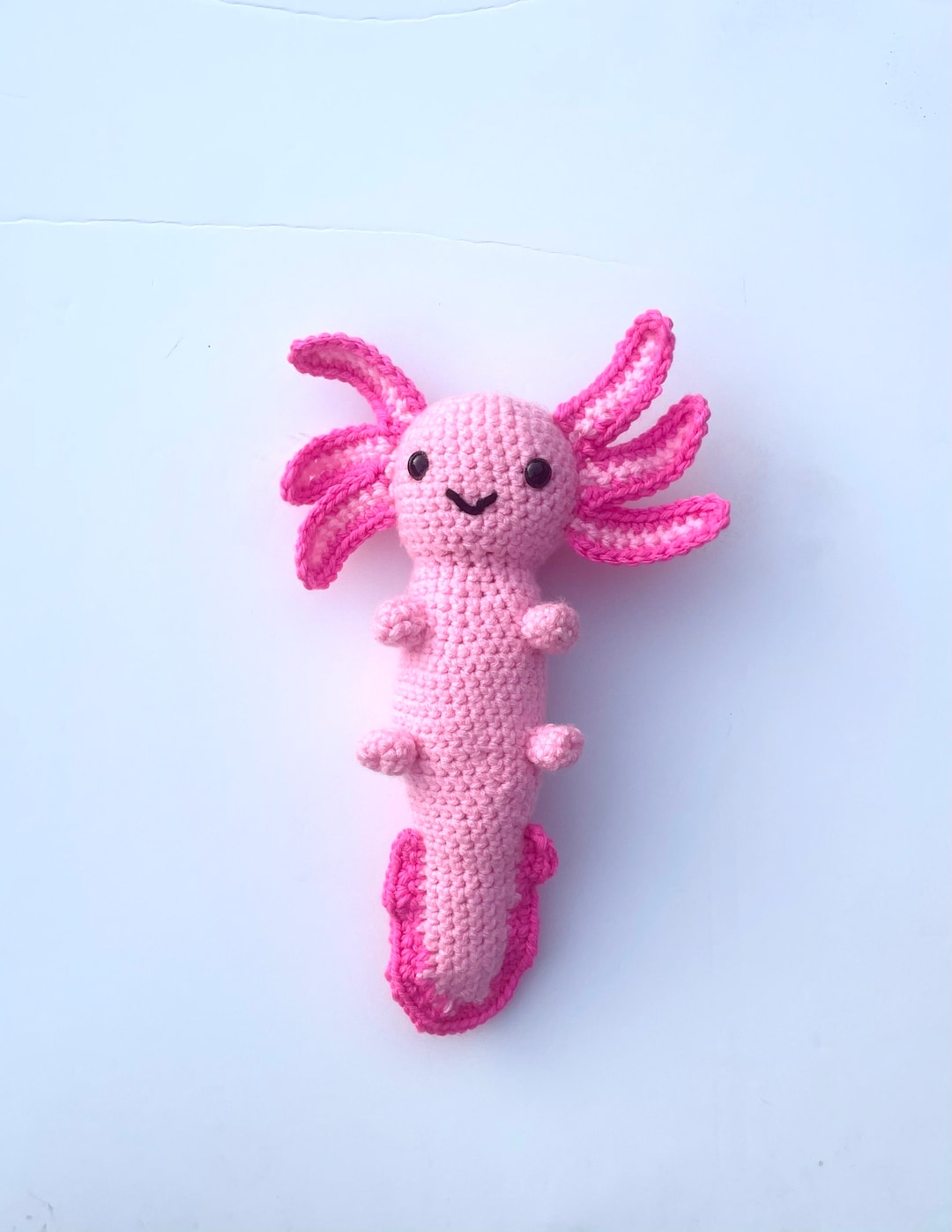 Crochet Axolotl, Axolotl Plush, Pink Axolotl, Knit Axolotl, Axolotl Toy ...
