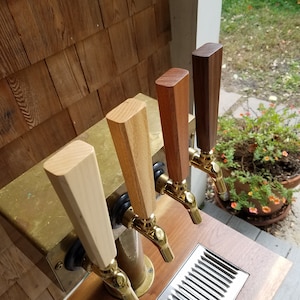 Modern Hardwood Beer Tap Handle FREE Shipping in US - Etsy Australia