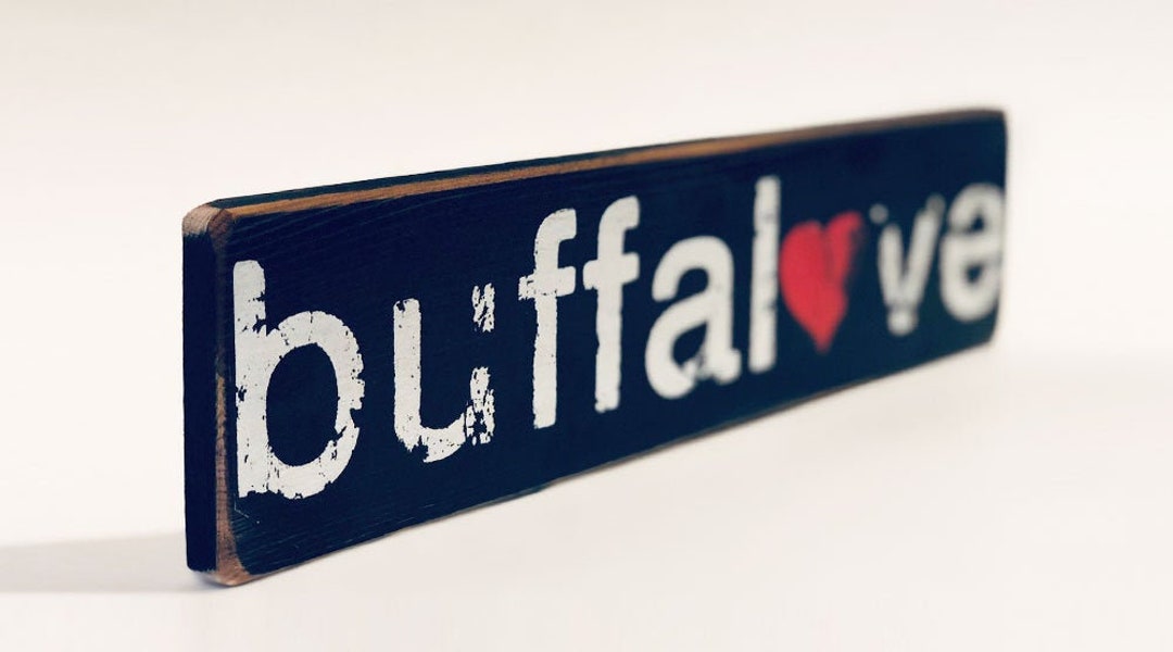 Buffalove Rustic Wooden Sign - Etsy