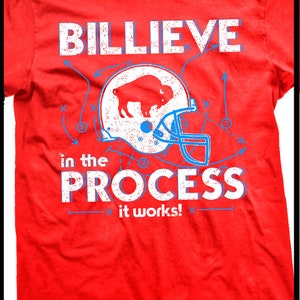 BILLIEVE in the Process Adult Unisex T Shirt Red Football - Etsy