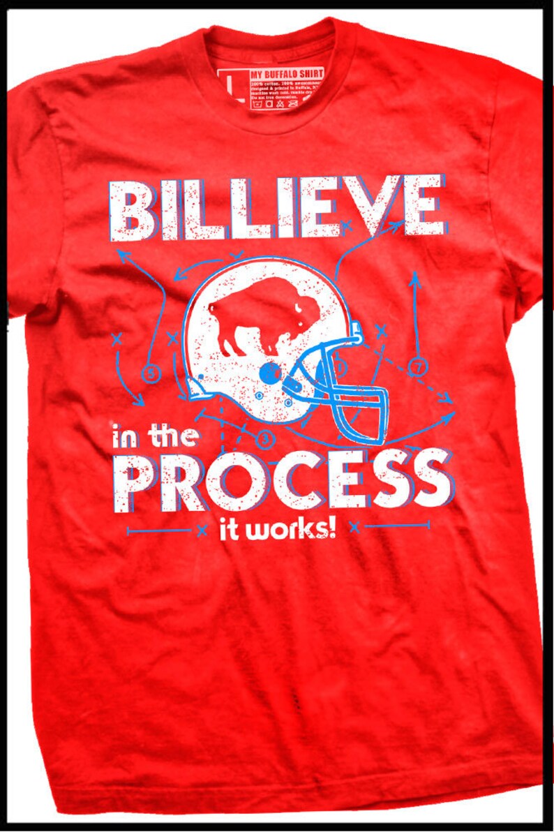 BILLIEVE in the Process Adult Unisex T Shirt Red Football - Etsy