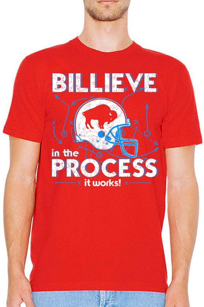 BILLIEVE in the Process Adult Unisex T Shirt Red Football - Etsy
