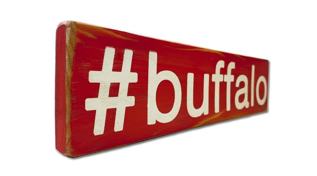 Rustic #buffalo Wooden Sign - Etsy