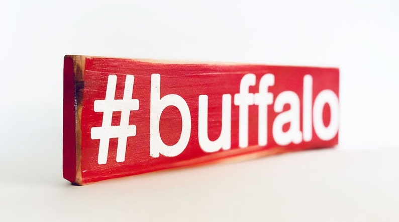 Rustic buffalo Wooden Sign | Etsy