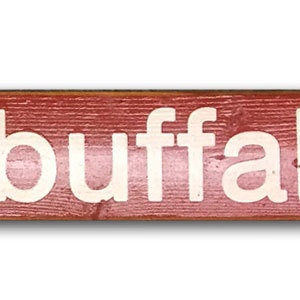 Rustic buffalo Wooden Sign | Etsy