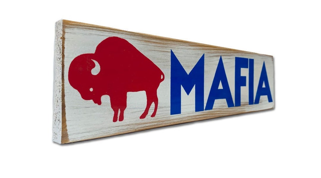 Buffalo MAFIA Wooden Rustic Sign Plaque - Etsy